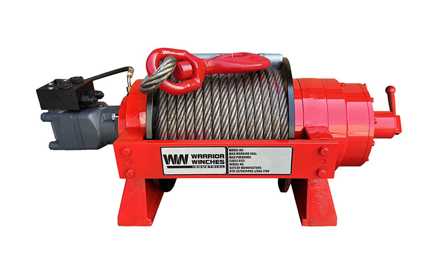 Warrior 15JR Industrial 33,000lbs Hydraulic Winch | Warrior Winches