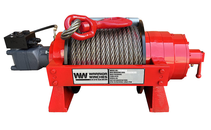 Warrior 30JR Industrial 66,000lbs Hydraulic Winch | Warrior Winches