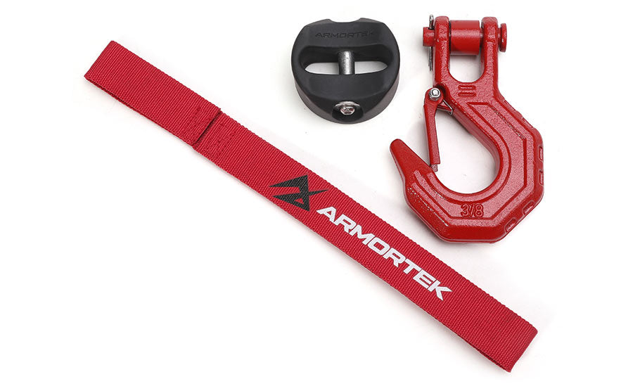 Armortek Red Hook Kit for 5/16 to 7/16" Rope | Warrior Winches