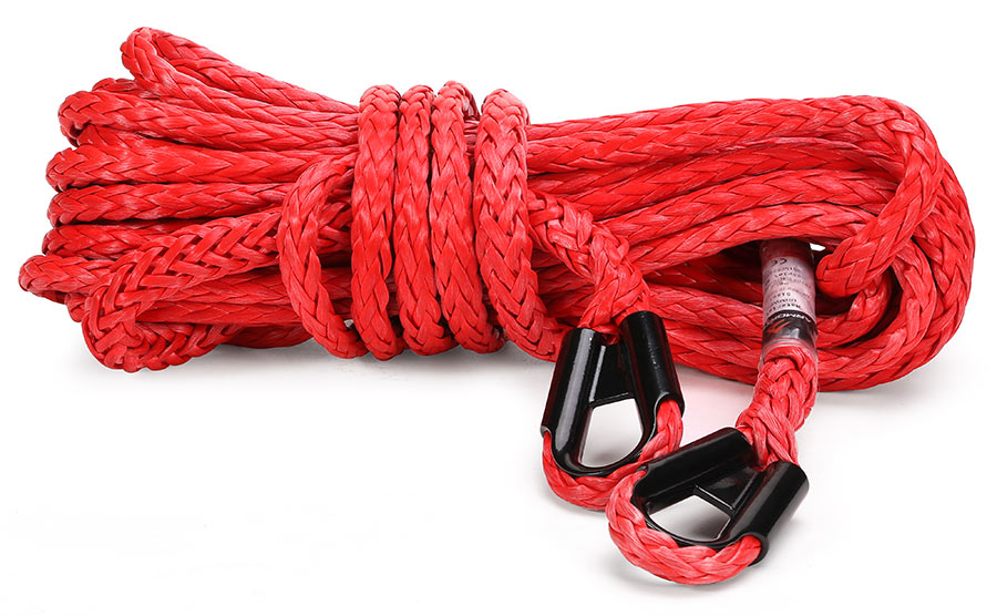 Premium Armortek Synthetic Rope Extension 3/8" x 50' for winching.
