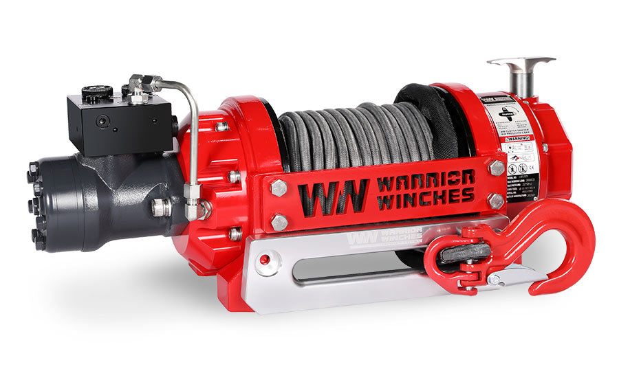Warrior RV10000 4.5 Tonne Hydraulic Winch Synthetic Rope | Warrior Winches