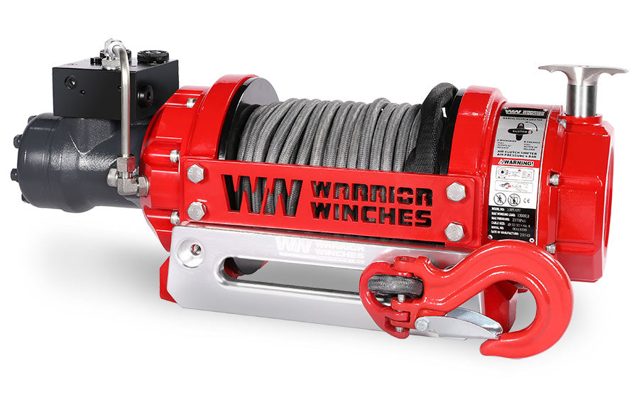 Warrior RV10000 4.5 Tonne Hydraulic Winch Synthetic Rope | Warrior Winches