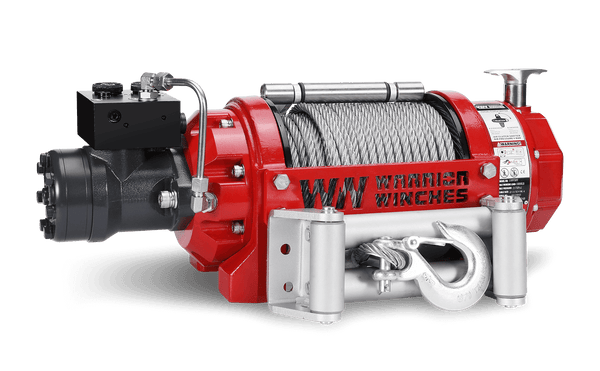 Warrior RV10000 4.5 Tonne Hydraulic Winch with Steel Rope | Warrior Winches