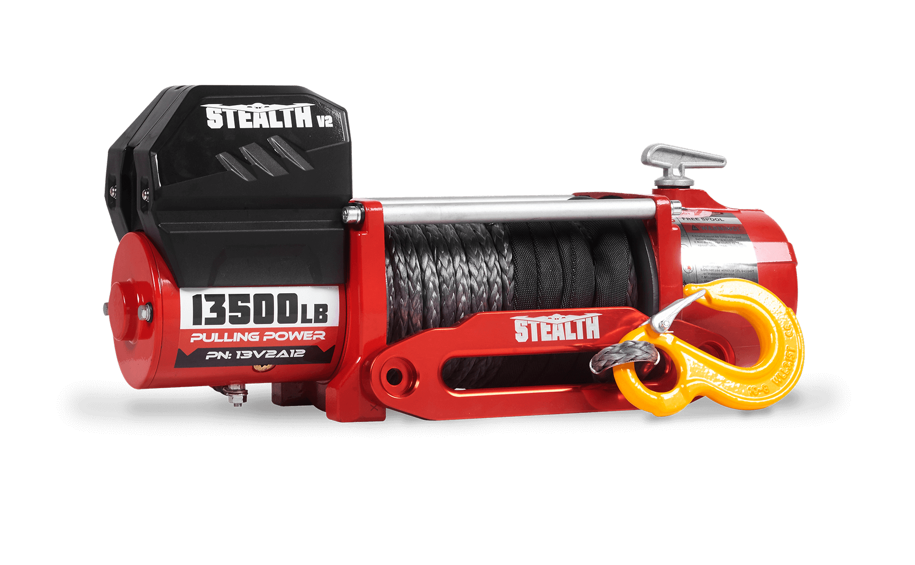 Stealth 13500lb Winch with Synthetic Rope | Warrior Winches