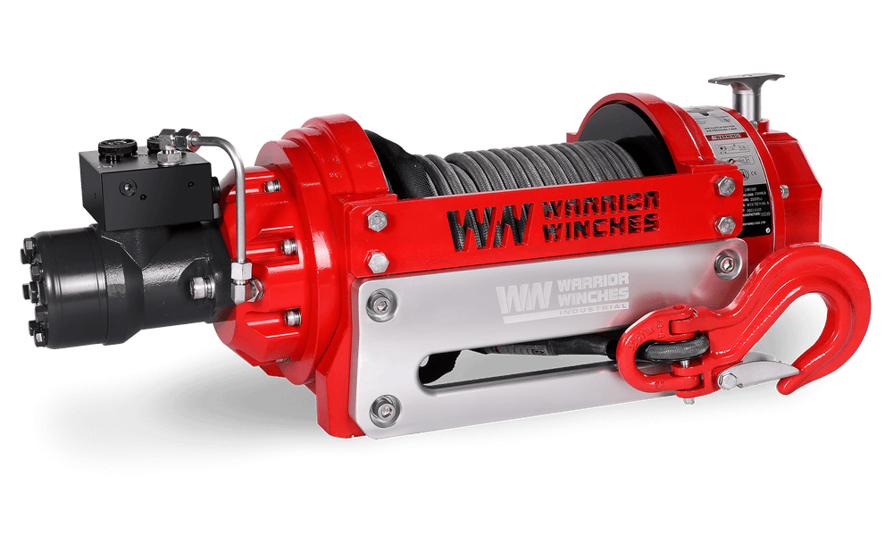 RV15 15,000lb (6.8 Ton) Hydraulic Winch - Syn Rope | Warrior Winches