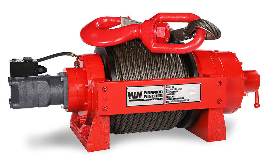 Warrior 20JR Industrial 44,000lbs Hydraulic Winch | Warrior Winches