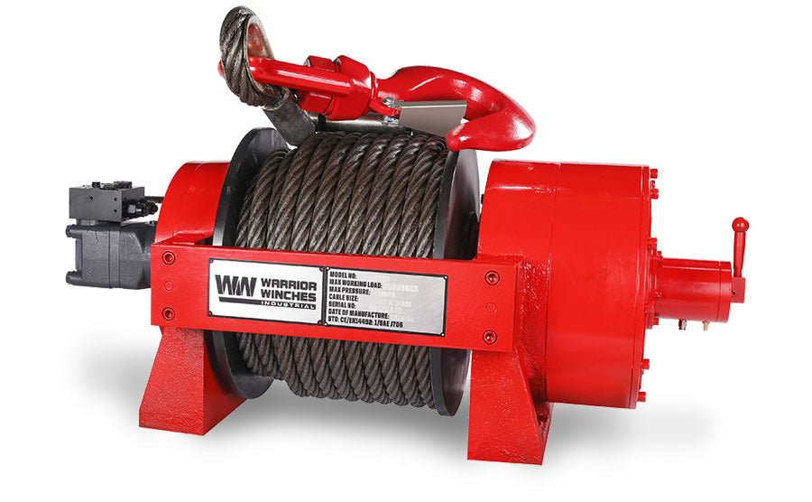 Warrior 25JR Industrial 55,000lbs Hydraulic Winch | Warrior Winches