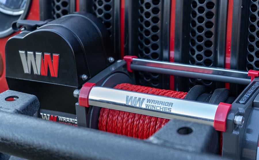 Samurai 8,000lb 12v Electric Winch - Synthetic Rope | Warrior Winches