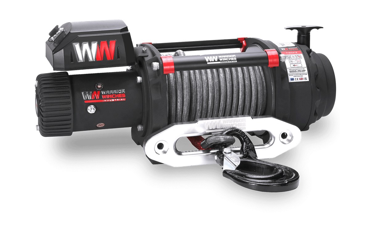 Warrior T1000-120 20000lb Severe Duty Winch with Synthetic Rope ...