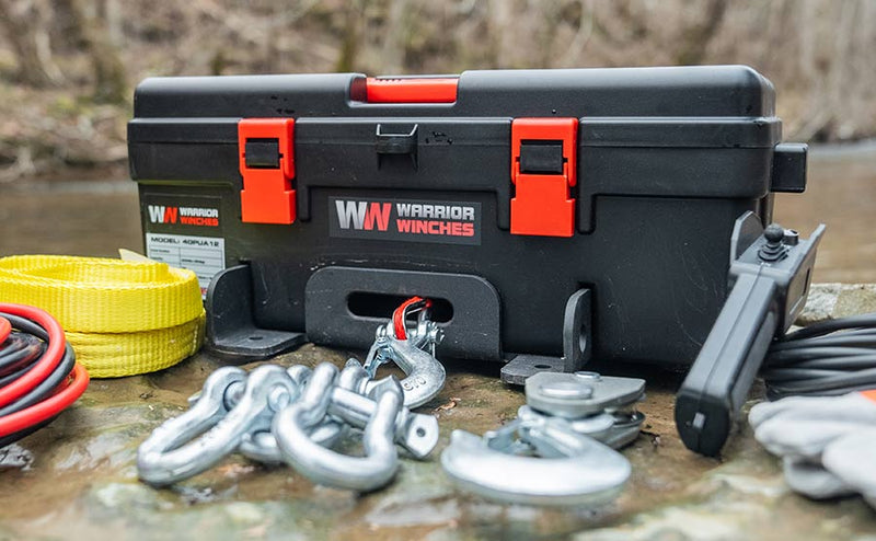 Warrior Trojan Portable 4000lb Electric Winch | Warrior Winches