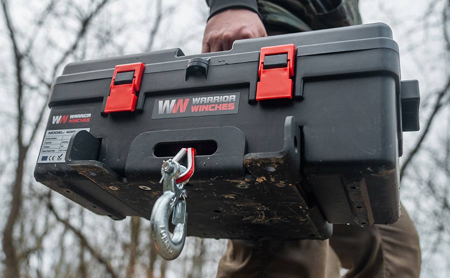 Warrior Trojan Portable 4000lb Electric Winch | Warrior Winches