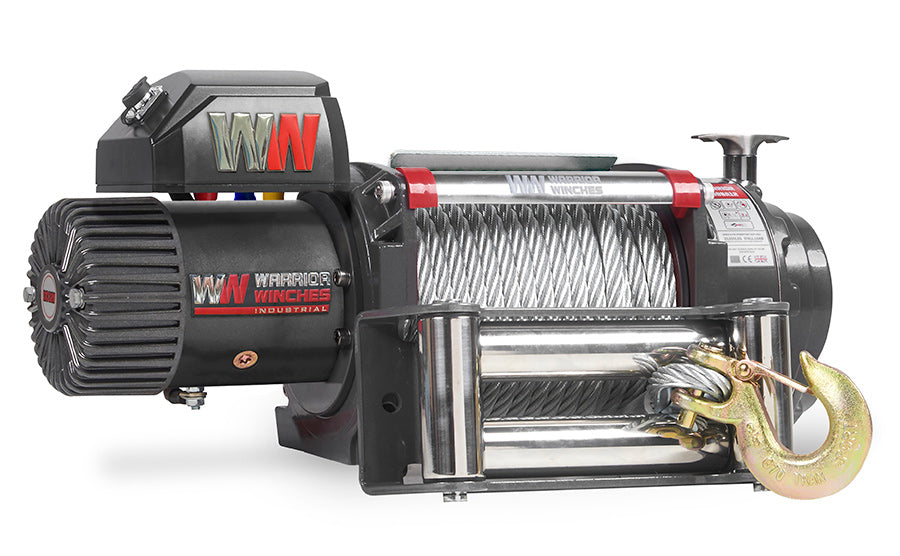Samurai 17,500lb 12v Electric Winch - Steel Rope | Warrior Winches