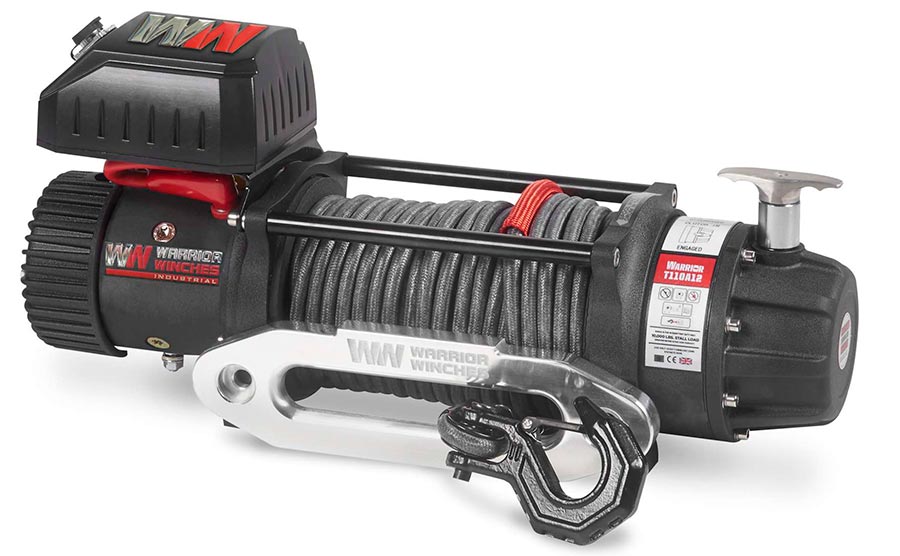 Warrior T1000-145 14500lb Severe Duty Winch with Synthetic Rope ...