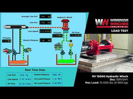 Warrior RV15000 6.8 Tonne Hydraulic Winch with Steel Rope | Warrior Winches
